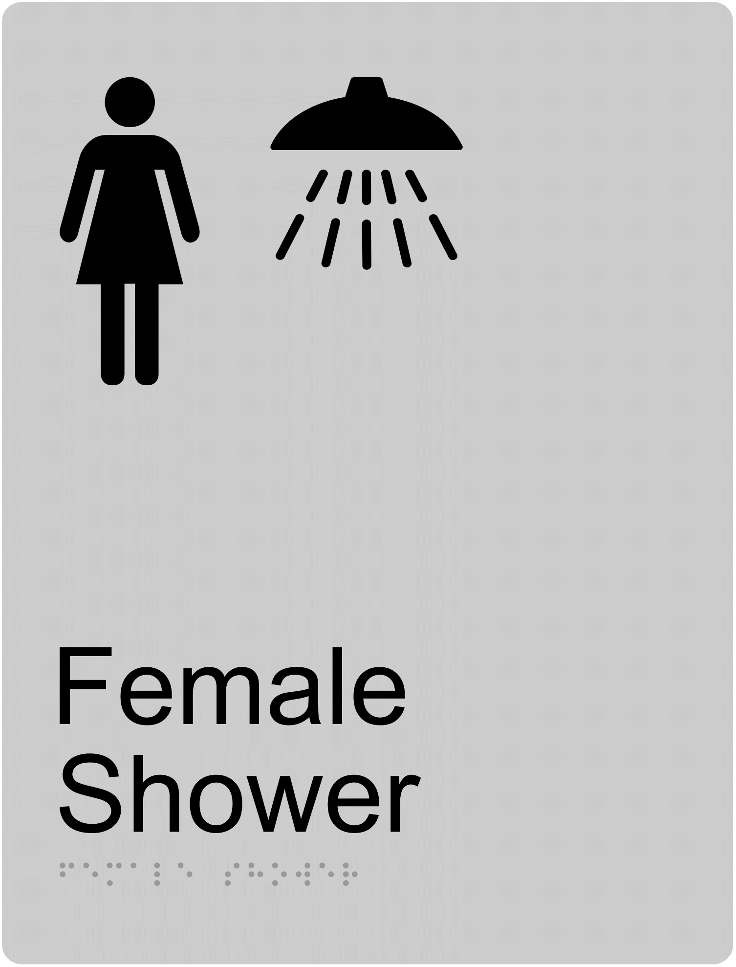 Female Shower - Braille Sign - Premier Film Distribution
