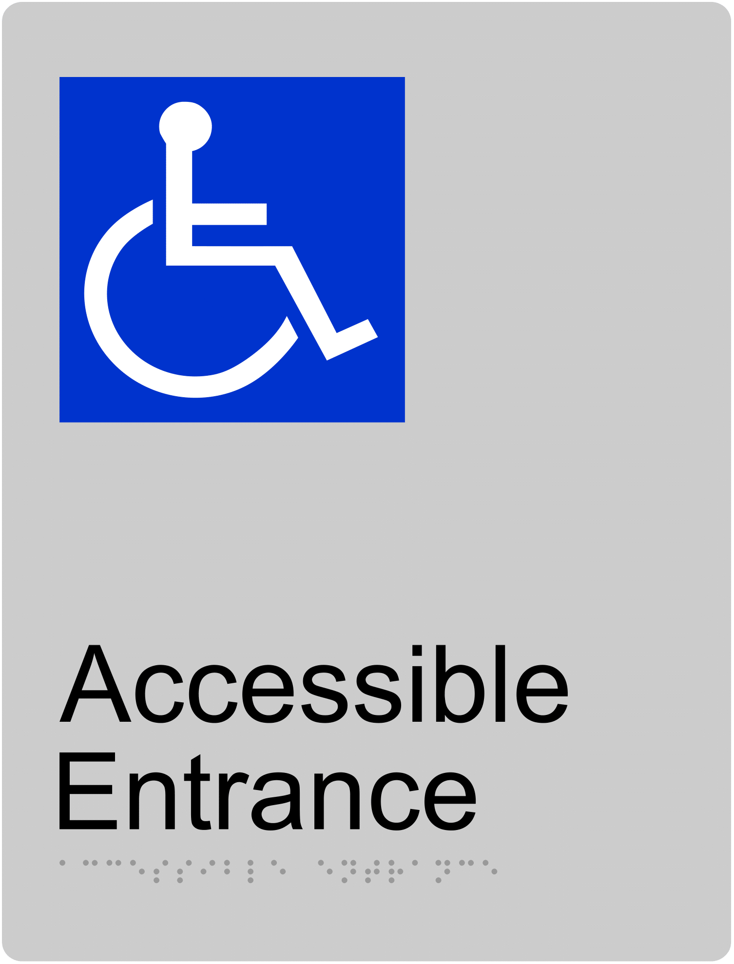 Wheel Chair Accessible Entrance - Braille Sign - Premier Film Distribution